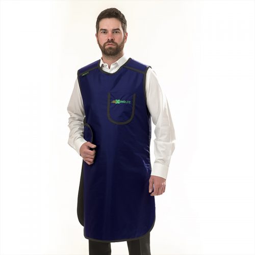 Navy Blue Tabbard Style Special Procedure Apron - X-Ray Aprons